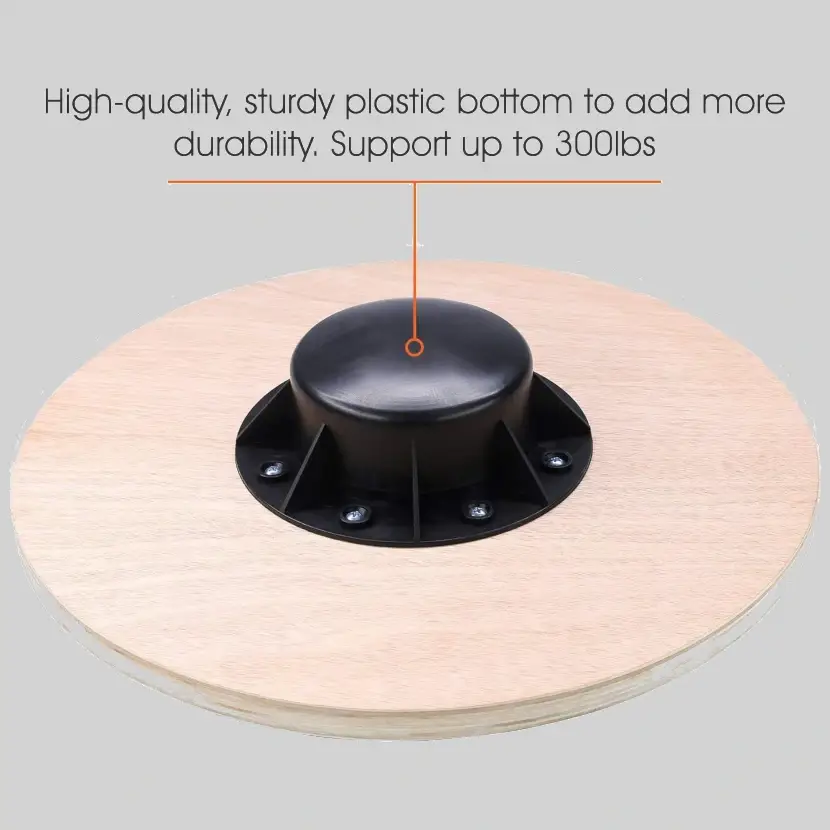 Versatile Wooden Wobble Balance Board - NeuroFiT Connections